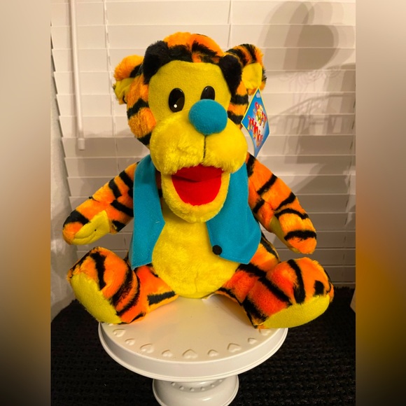 Tigger- Soft Things | Toys | Vintage Winnie The Poohs Tigger Blue Vest ...